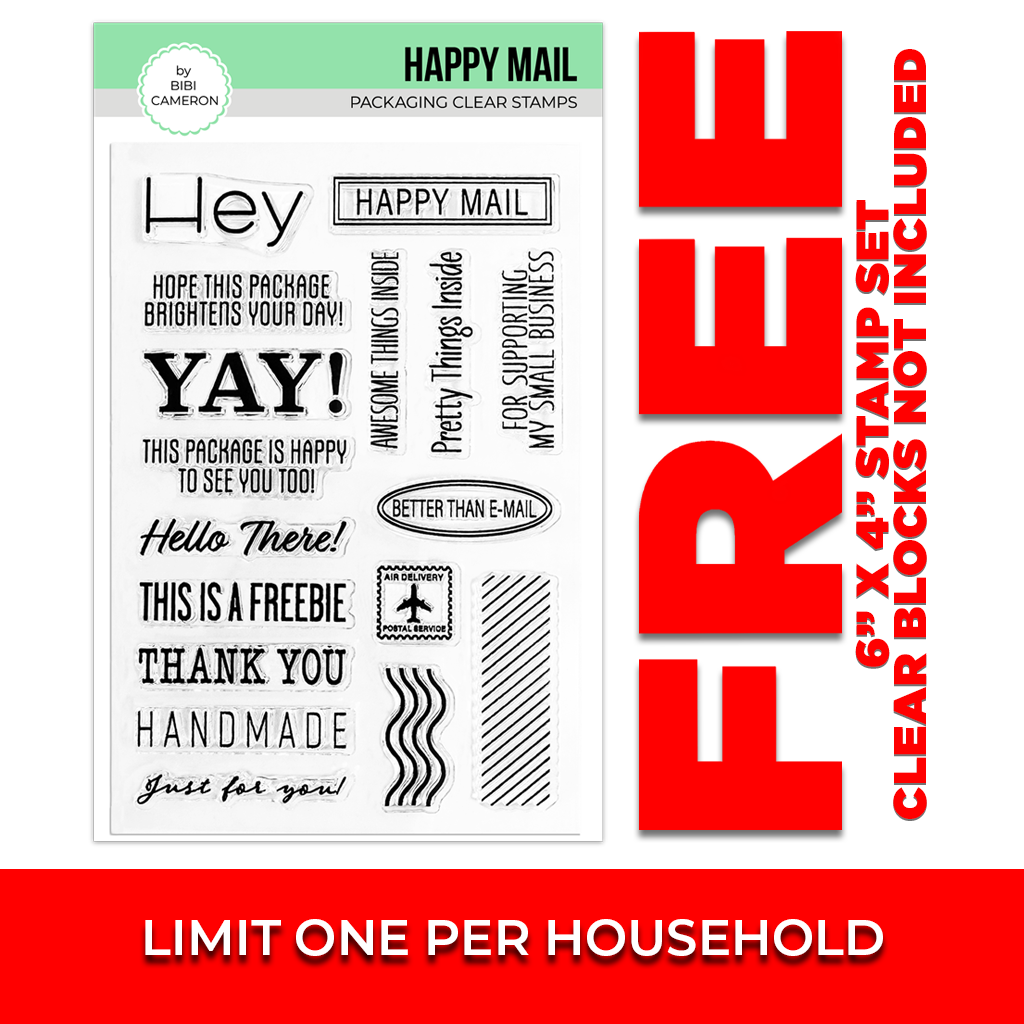 Packaging & Alphabet Clear Stamps by Bibi Cameron – contactcrafts.com