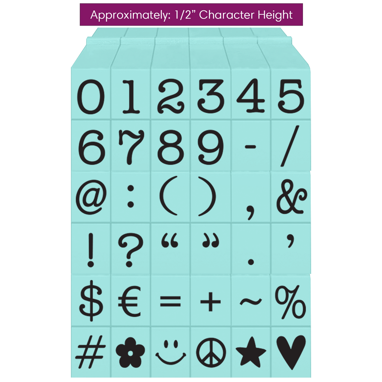 Pegz® Large Size 36-Piece American Typewriter Numbers & Symbols Connec ...