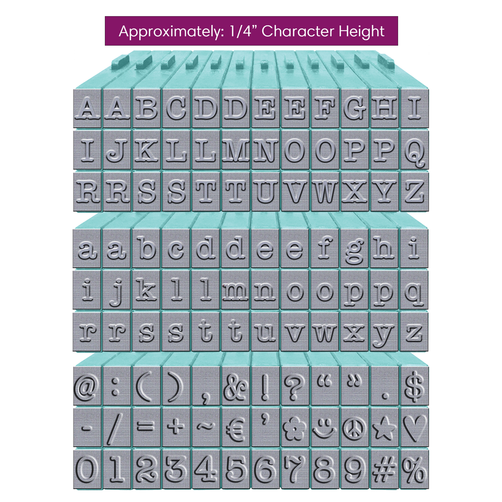 Pegz® Medium Size 108-Piece American Typewriter Alphabet, Numbers and ...