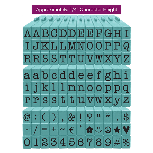 Pegz® Medium Size 108-Piece American Typewriter Alphabet, Numbers and ...