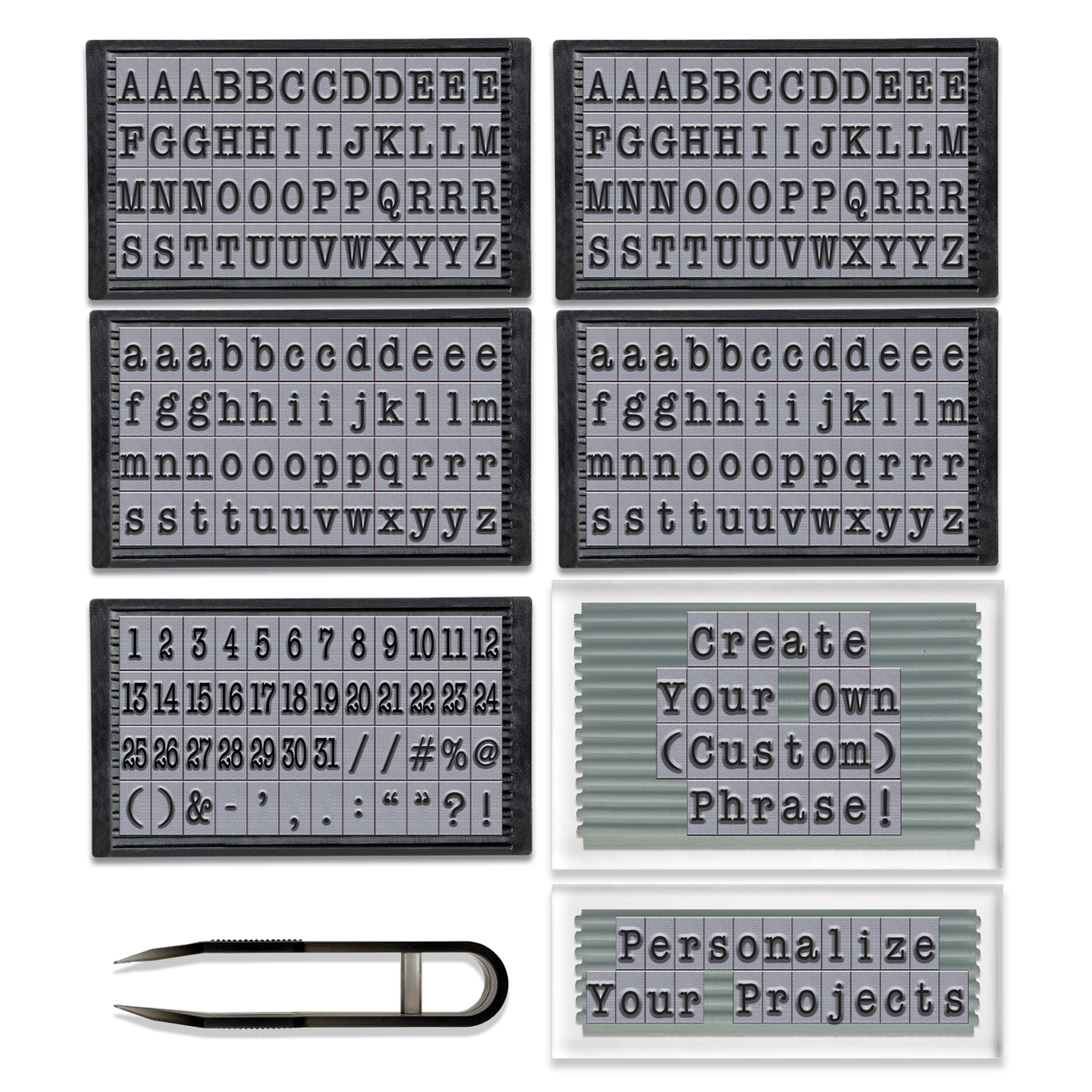 PEGZ Letters American Typewriter Font 240 Pc Alphabet, Numbers & Symbo ...