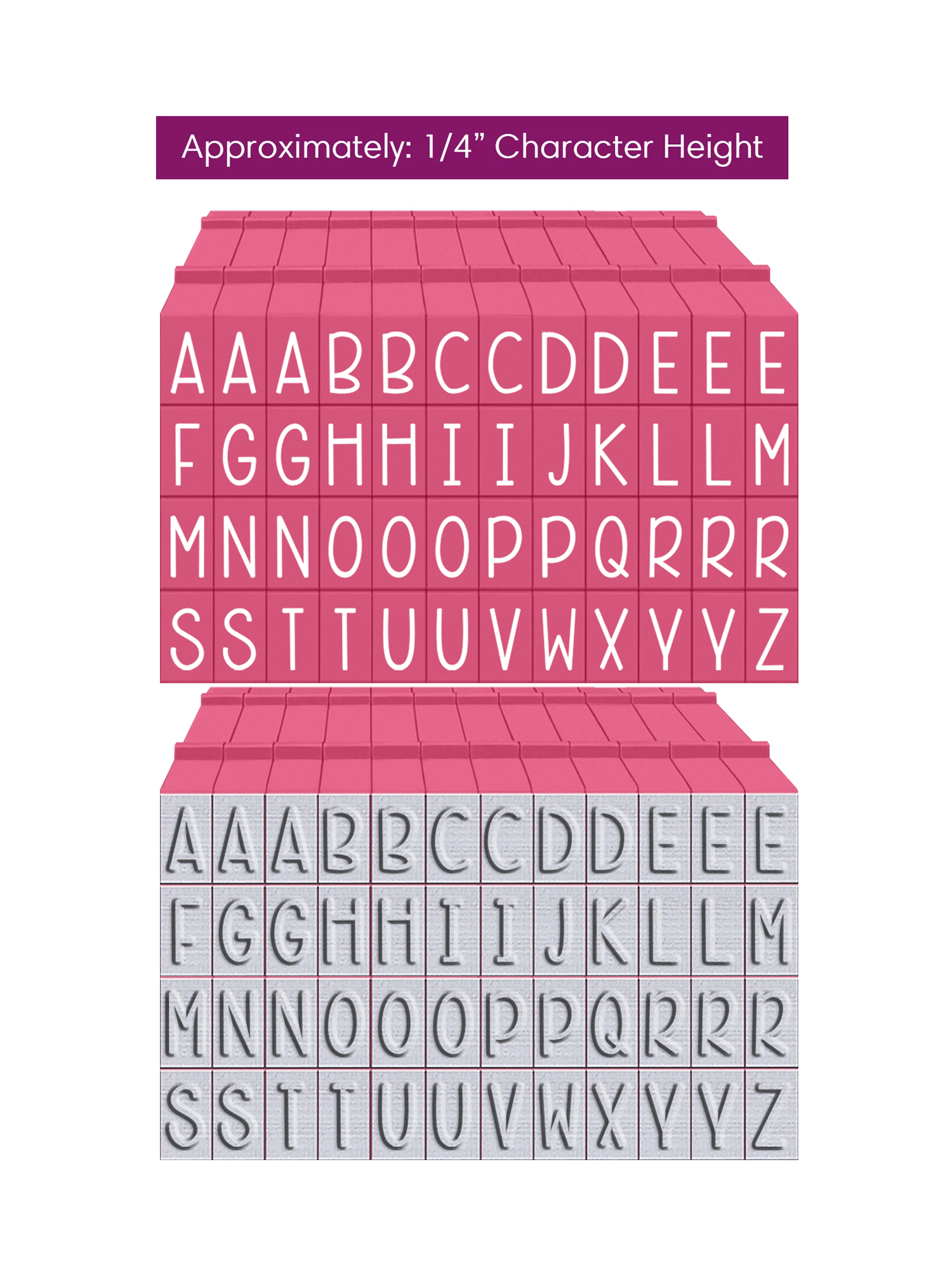 PEGZ 2.0 Alphabet Stamps Clickable Connectable Curvy Girl Font 48 Uppe ...