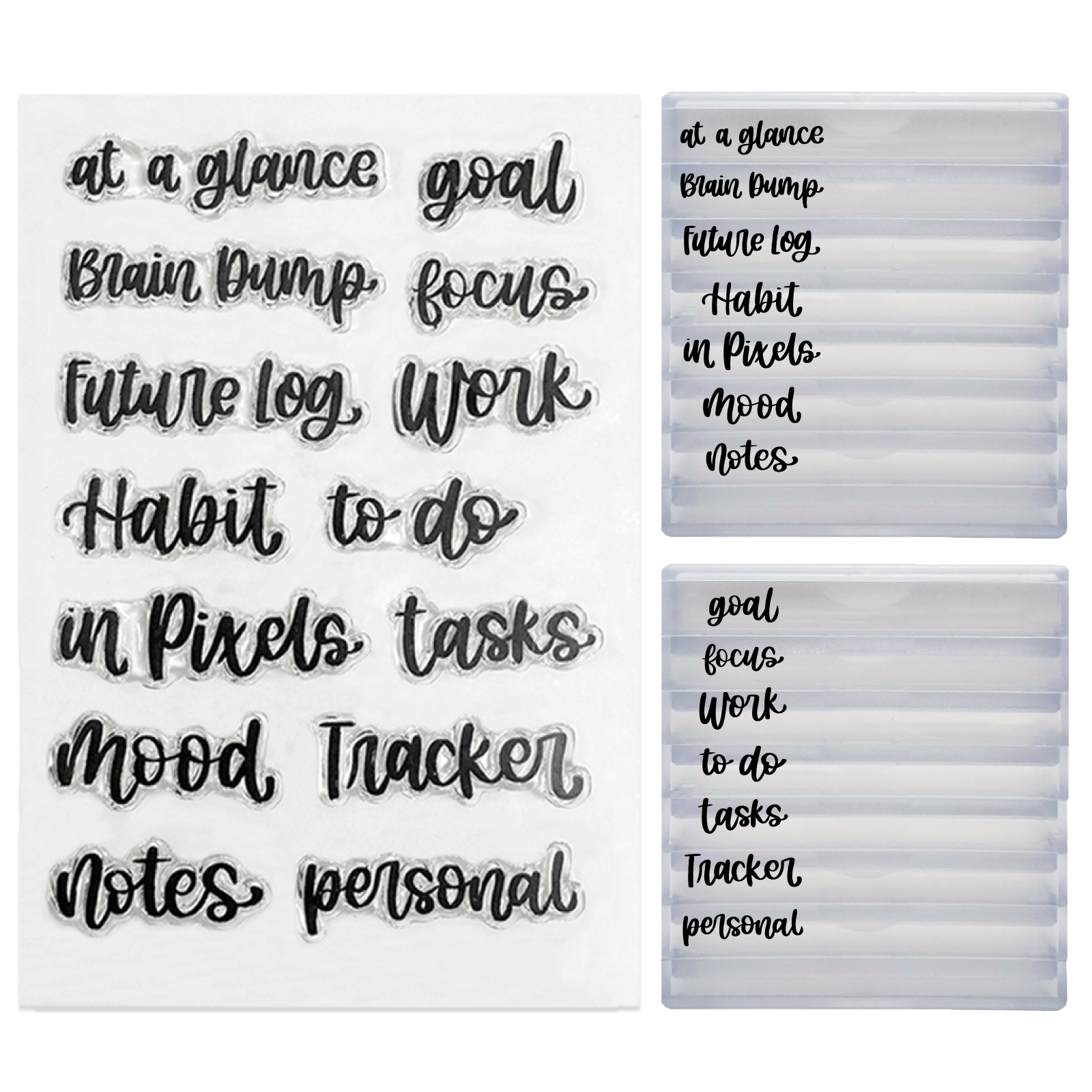 Rylee Autumn Headings Set 1 Stamps with Stackable Clear Blocks ...